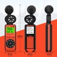 Heat Stress Meter Anemometer,Outdoor Wet Bulb Globe Thermometer WBGT ...