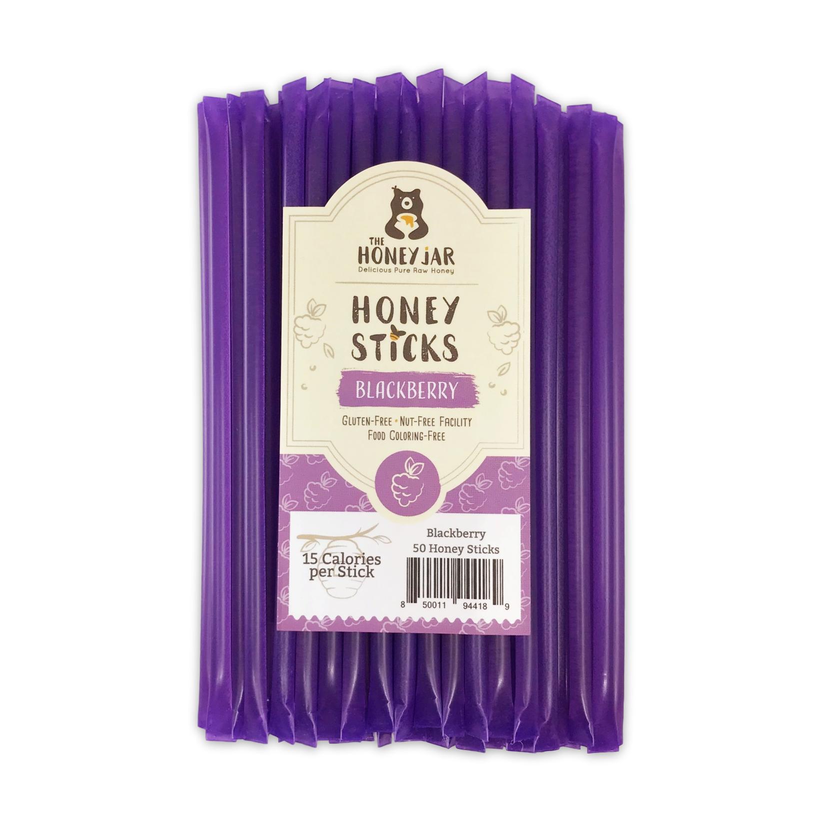 The Honey Jar - Blackberry Naturally Flavored Honey Sticks - 50 Count ...