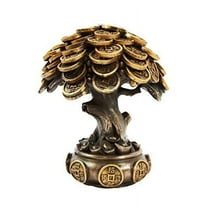 Ebros Feng Shui Gold Tree Statue Money Coin Tree of Wealth And ...