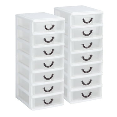 Desktop Plastic Organizer,Drawer Storage Box with 9 Mini Drawers,Drawer ...