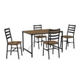 Manor Park 5-Piece Rustic Dining Set - Reclaimed Barnwood - Walmart.com