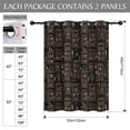 Book and Skull Gothic Pattern Blackout Curtains,Triple Weaved Fabric ...