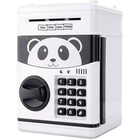 Cartoon Piggy Bank Password Electronic Money Bank Safe Saving Box ATM ...