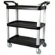 Winco USA 3-Tier Utility Cart, Black - Walmart.com