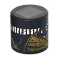 Solar Powered Fence Lights Outdoor, Metal Solar Step Wall Lights ...