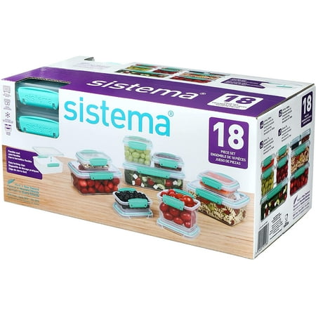 Sistema 18 Piece Food Storage Containers Set | Walmart Canada