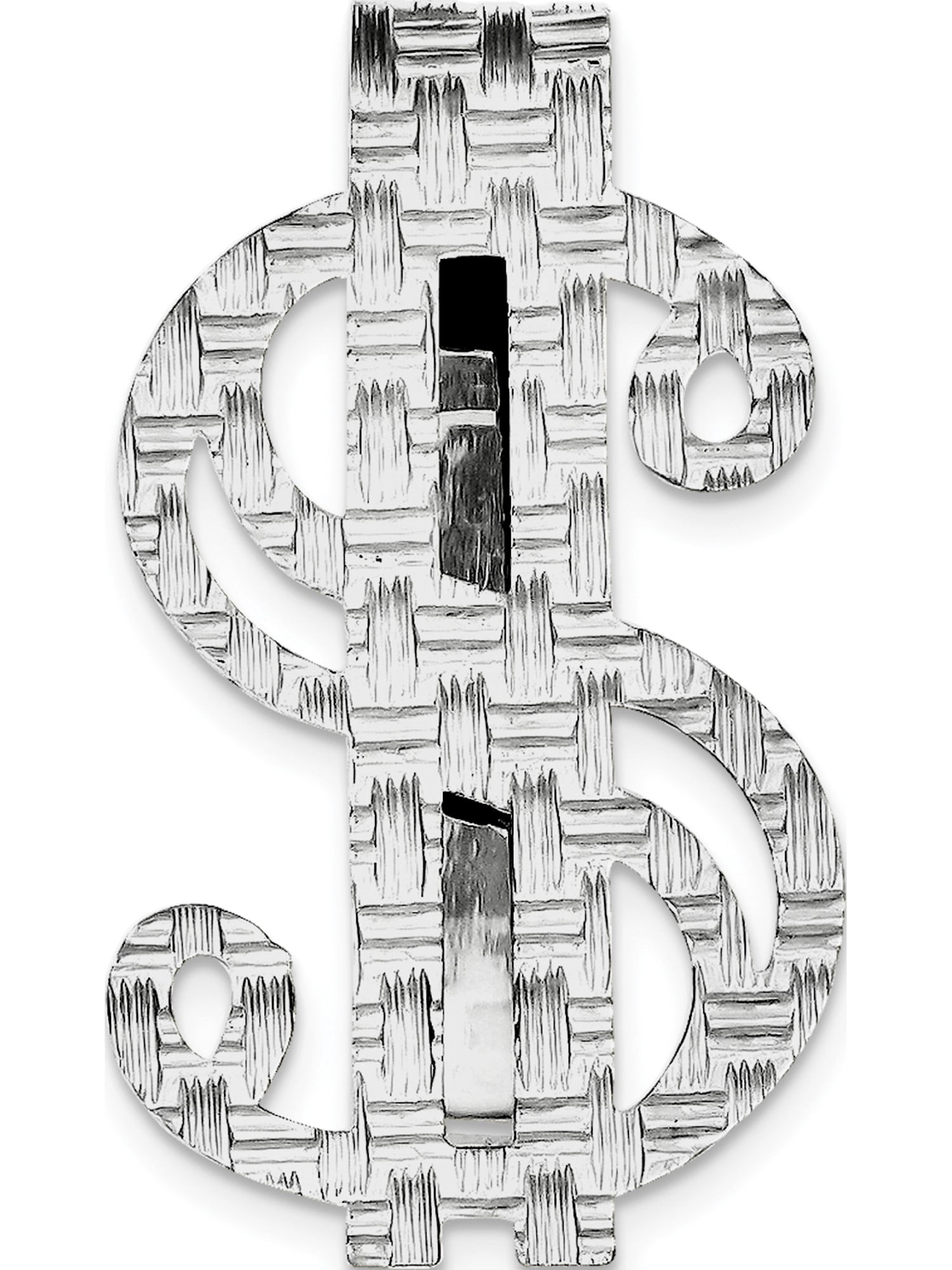 925 Sterling Silver Rhodium-plated Dollar Sign Money Clip | Walmart Canada