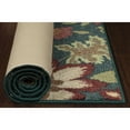 Mainstays Farmhouse Oversized Floral Teal Indoor Accent Rug, 2'6"x3'10 ...