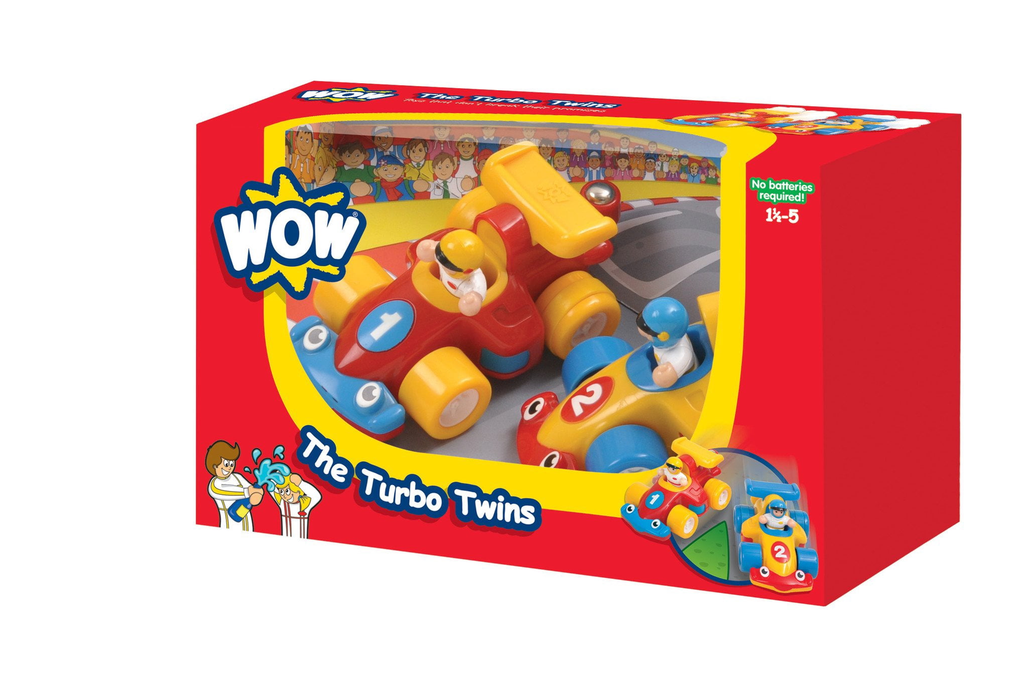 WOW Toys - 06060 | The Turbo Twins - Racing Cars (4 Piece Set ...