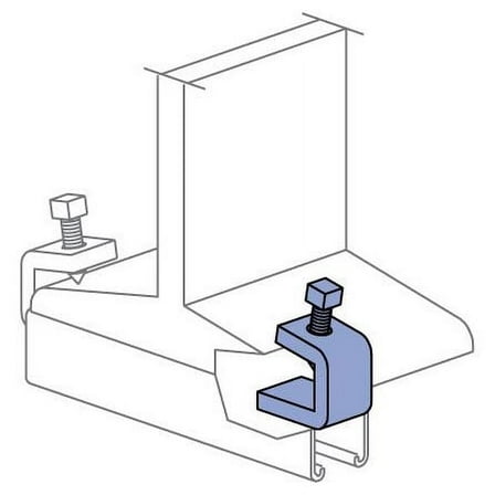 Superstrut U501-EG Strut to Beam Electrogalvanized Beam Clamp 2150 Load ...