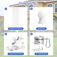 Flag Pole Kit- Upgraded Holder, Stainless Steel 5 FT Flag Poles with1 ...