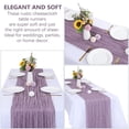 6 Pack Purple Cheesecloth Table Runner 35x120 Inch Rustic Sheer Gauze ...