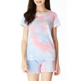Beezizac 2-Piece Girls Pajama Set Summer Sleepover Tie Dye Short PJS, Size 4T-18 - Walmart.com