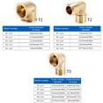5pcs/set Brass Elbow Joint Set Resistant to Bent Pipe Fittings Metal ...