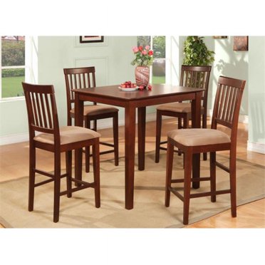 East West Furniture 5 -Piece Buckland Counter Height Table 30 in. x48 ...
