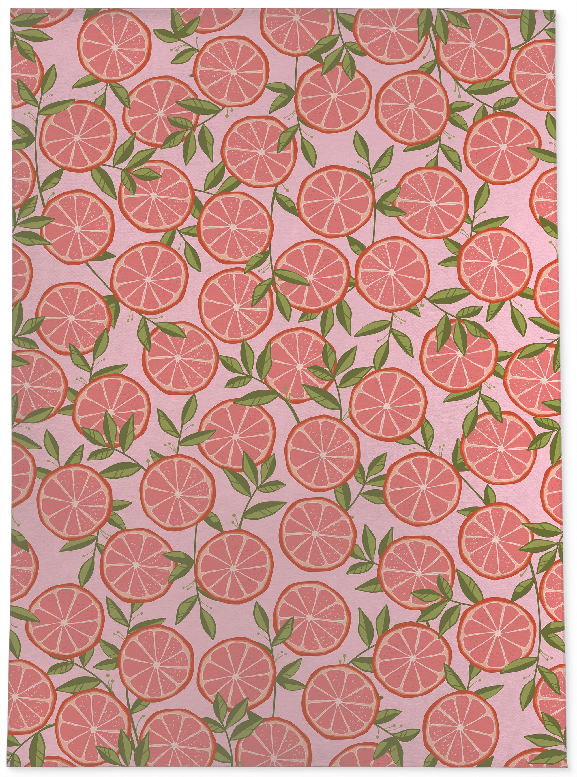 RUBY RED GRAPEFRUIT PINK Office Mat By Kavka Designs - Walmart.com