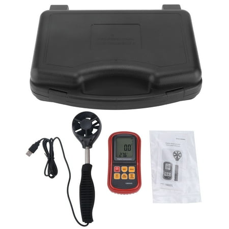 Pocket Anemometer, High Accuracy Anemometer Anemometer LCD Display ABS ...