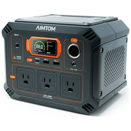 AIMTOM Rebel 440 Portable Power Station , 3x 440W AC, 100W USB-C PD ...