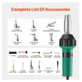 Hot Air Plastic Welder 1600W - PVC TPO Vinyl Heat Gun Kit with 17 ...