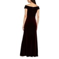 Alex Evenings Womens Velvet Off-The-Shoulder Evening Dress - Walmart.com