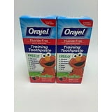 Orajel Toddler Training Toothpaste, Fruit Splash, 1.50 oz, Pack of 2 ...