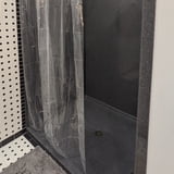 Yisure Extra Long Stall Shower Curtain, Transparent PEVA, 36x84inch ...