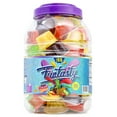Funtasty Jelly Cups Assorted Fruit Candy, 55 Count Jar, Vegan Friendly ...