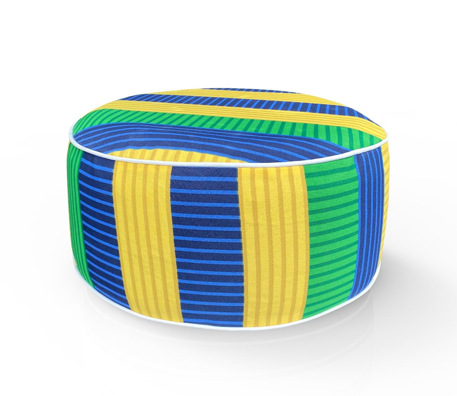 FBTS Prime Outdoor Ottomans Inflatable Footstool Green and Yellow ...