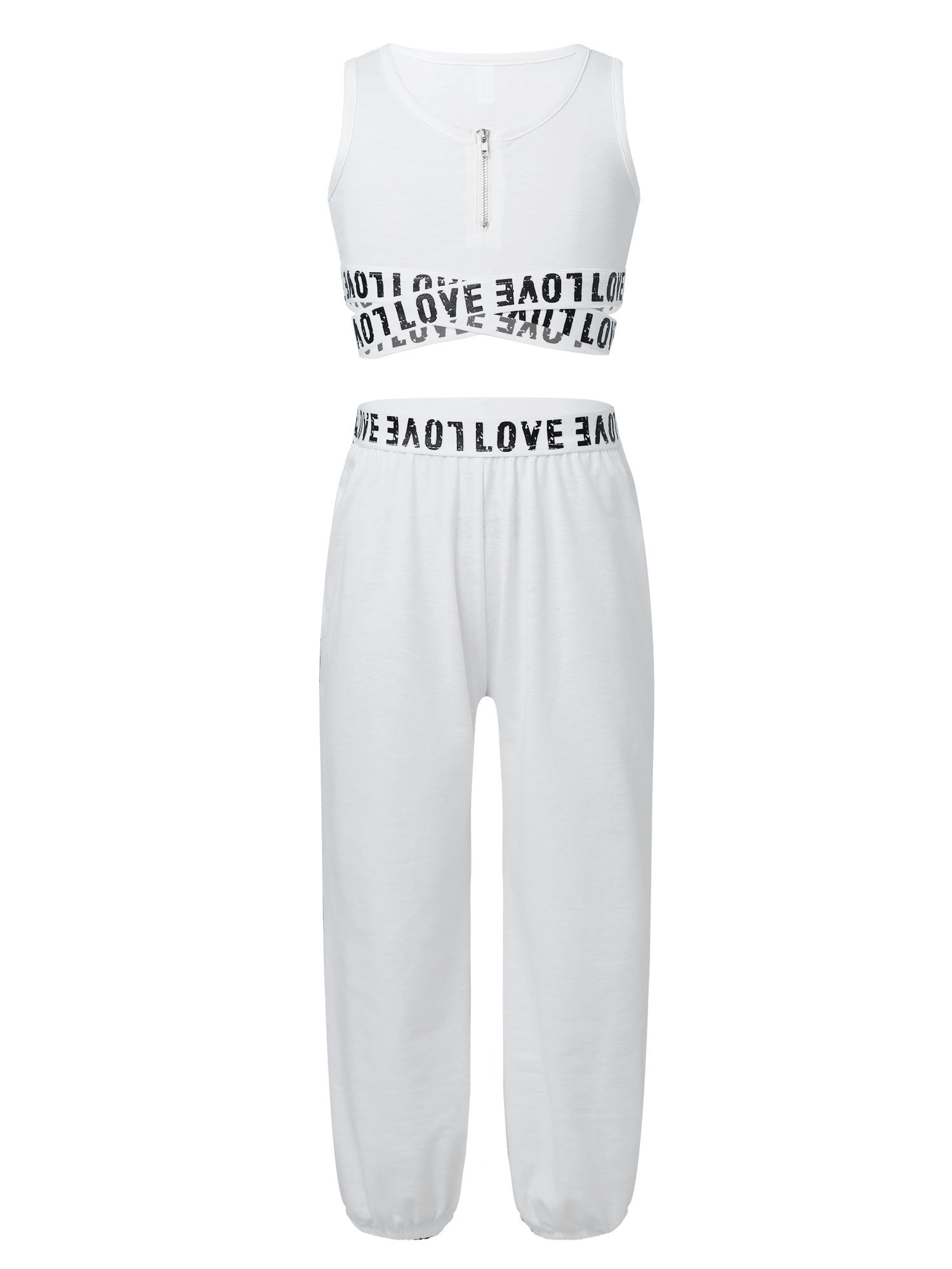 renvena Kids Girls 2Pcs Yoga Dance Sports Outfit Gymnastics Workout ...