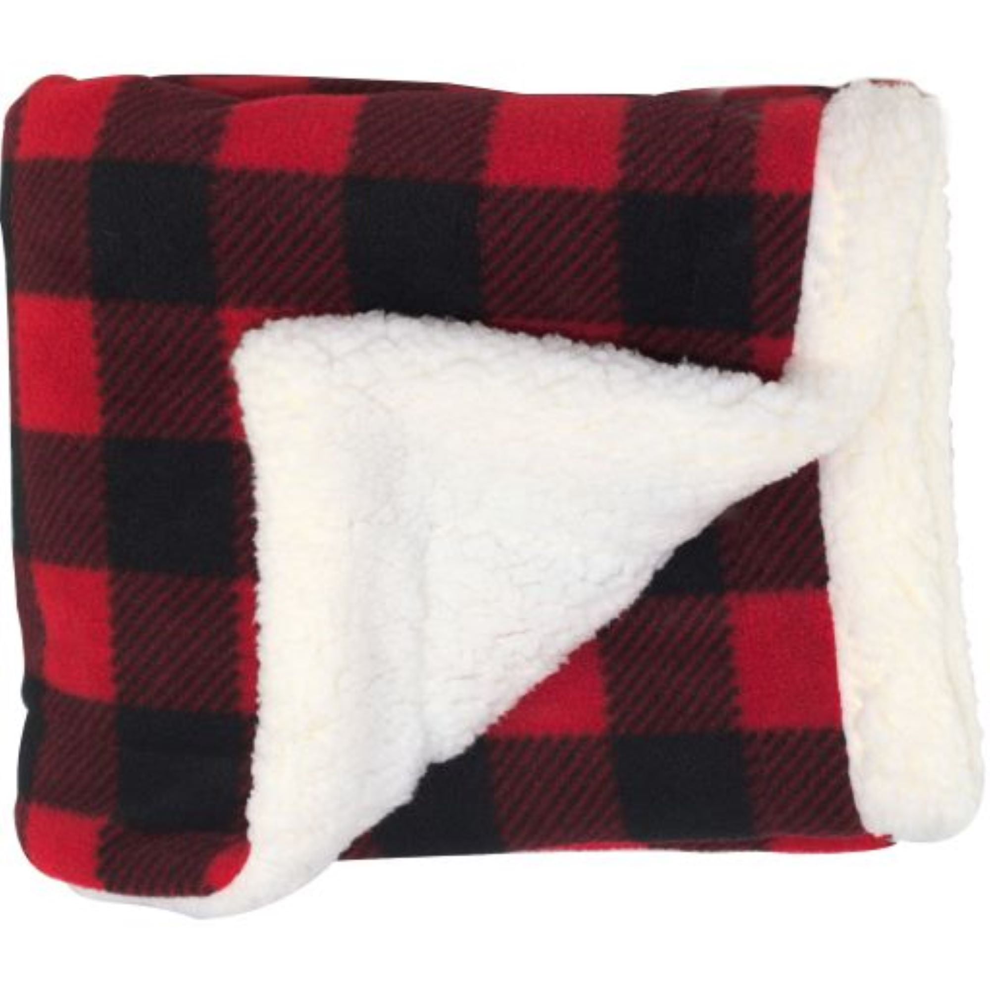 Click here for Cosycare Baby Blanket Red Buffalo Check Fleece/She... prices