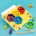 Preschool Learning Educational Learning Games Wooden Beehive Board ...