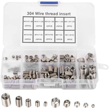 Zerodis Thread Repair Kit,60pcs Stainless Steel Thread Repair Kit M3 M4 ...