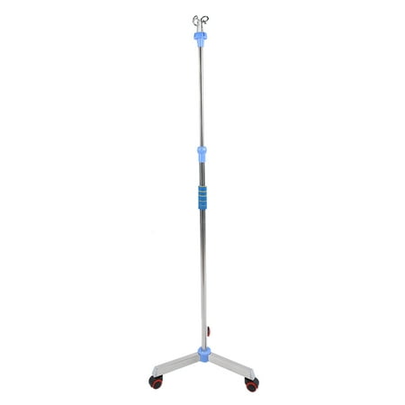 Peahefy IV Drip Stand,Stainless Steel IV Pole Adjustable IV Drip Stand ...