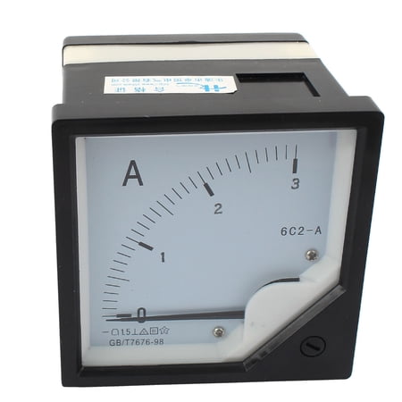 DC 0-3A 6C2-A Direct Current Analog Ampere Panel Meter Class 1.5 ...
