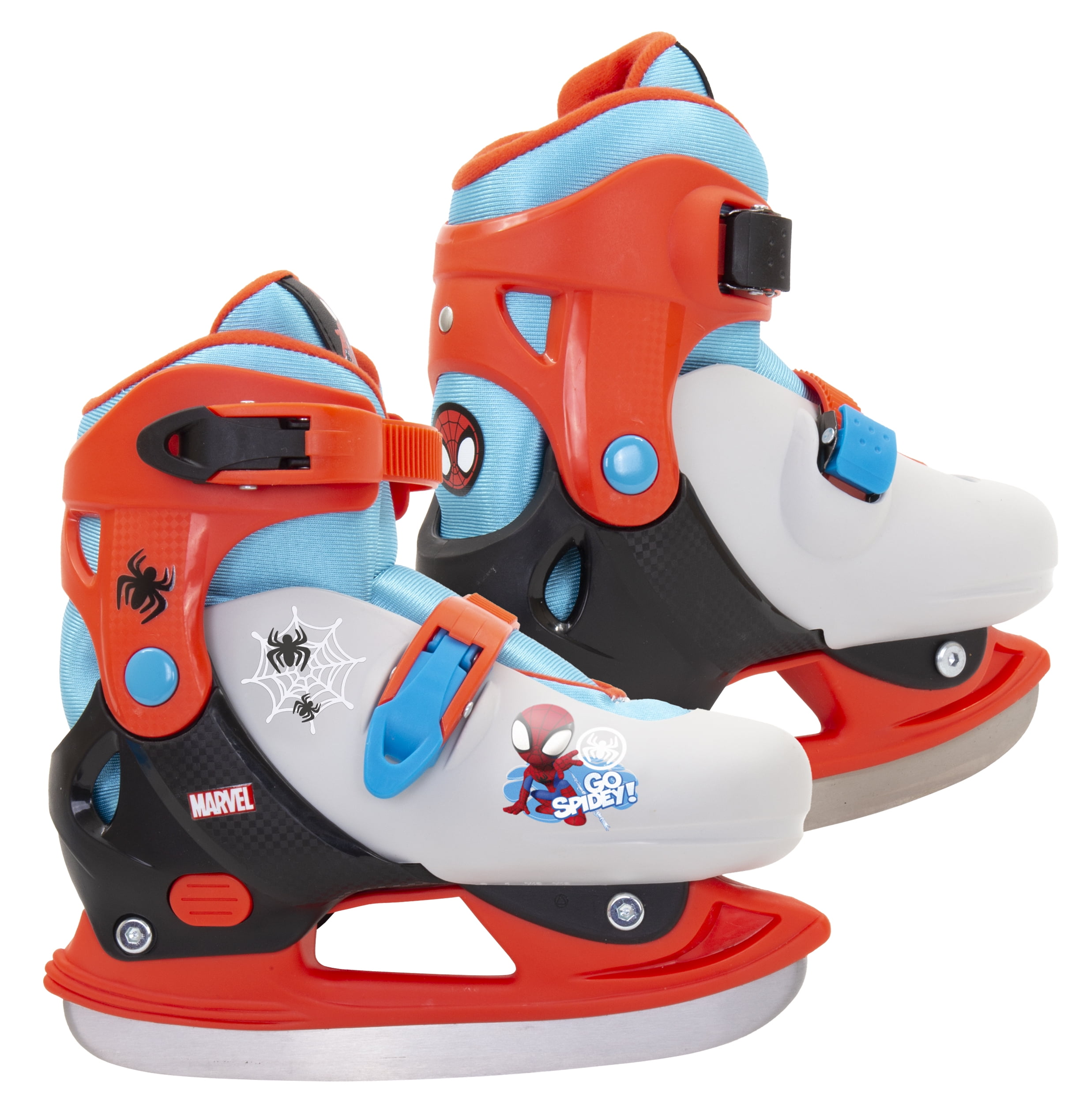 Marvel Spidey Adjustable Ice Skates Youth Size 12-2, Red - Walmart.com