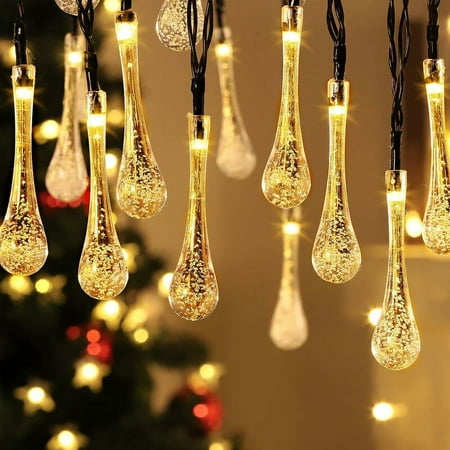 Outdoor Solar Christmas Fairy Lights Warm White 30Led 6.5M Fairy Lights ...