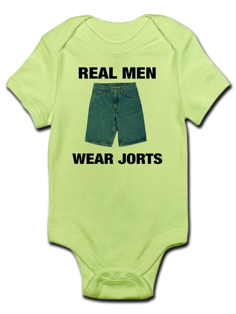 CafePress - Real Men Wear Jorts Infant Bodysuit - Baby Light Bodysuit ...