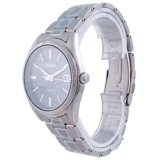 Seiko Men's Quartz Watch, Grey Titanium Band & Case, Blue Dial ...