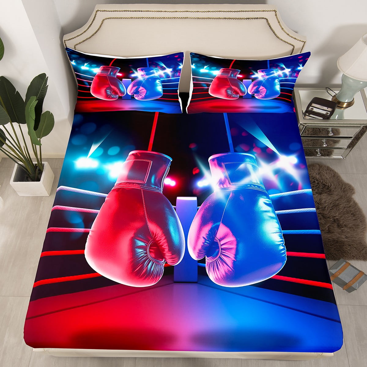 Click here for Erosebridal Boxing Gloves Fitted Sheet Queen  Spor... prices