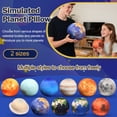 3D Solar System Planet Plush Stuffed Cushion, Realistic Moon Mars Sun ...
