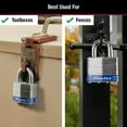 Master Lock Laminated Steel 2in (51 mm) Padlock with Key, 1in (25 mm ...