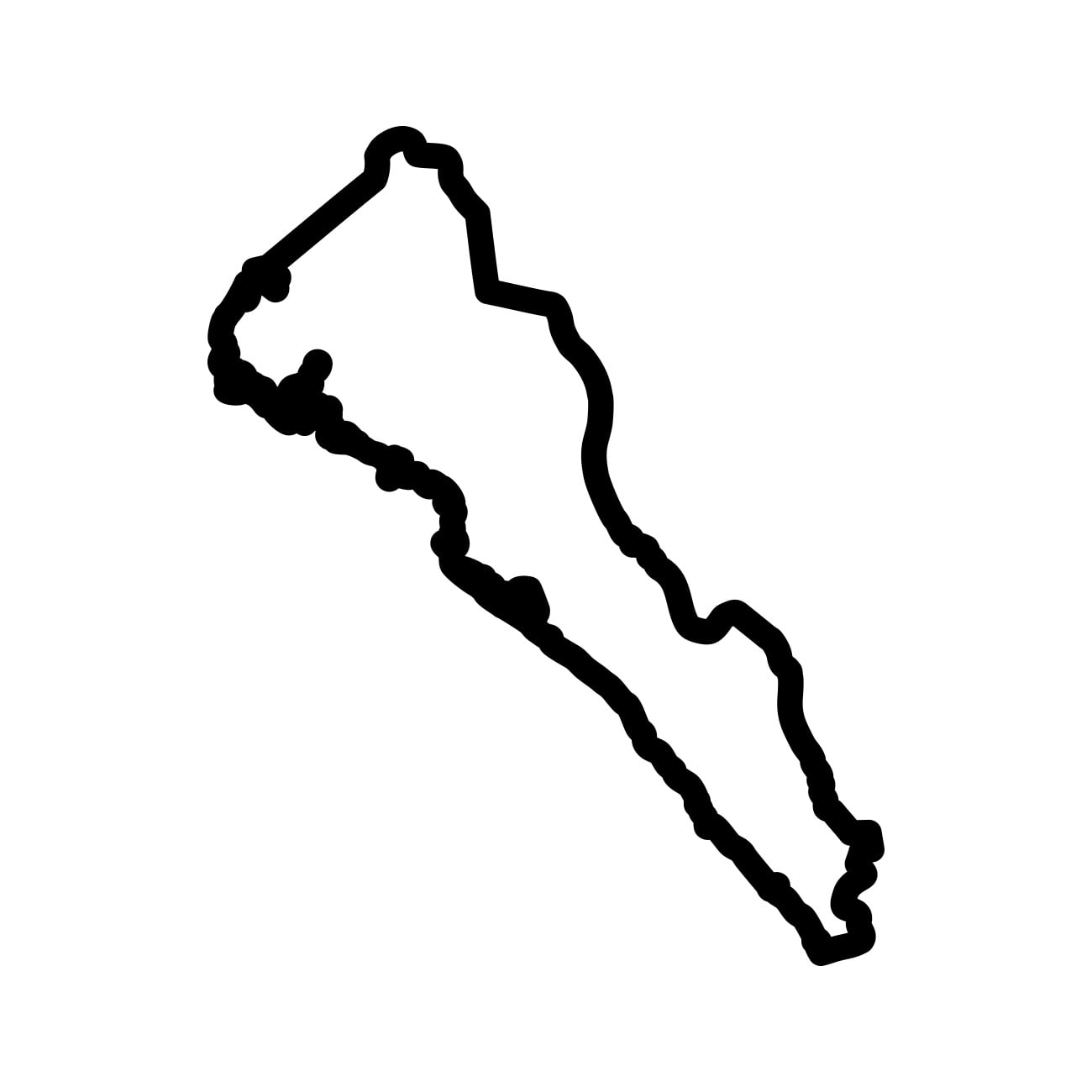 Sinaloa State Shaped Sticker Decal Die Cut - Self Adhesive Vinyl ...