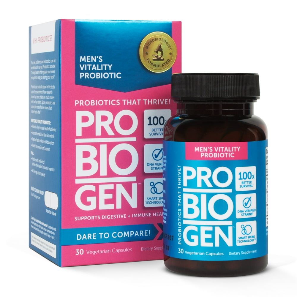 Probiogen Men's Vitality Probiotic: Smart Spore Technology, DNA ...