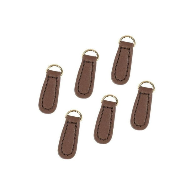 6x Zipper Pull Tab Fixer Zipper Tags Leather DIY Repair Zipper Pull ...