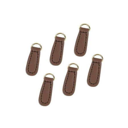 6x Zipper Pull Tab Fixer Zipper Tags Leather DIY Clothes Repair Zipper ...