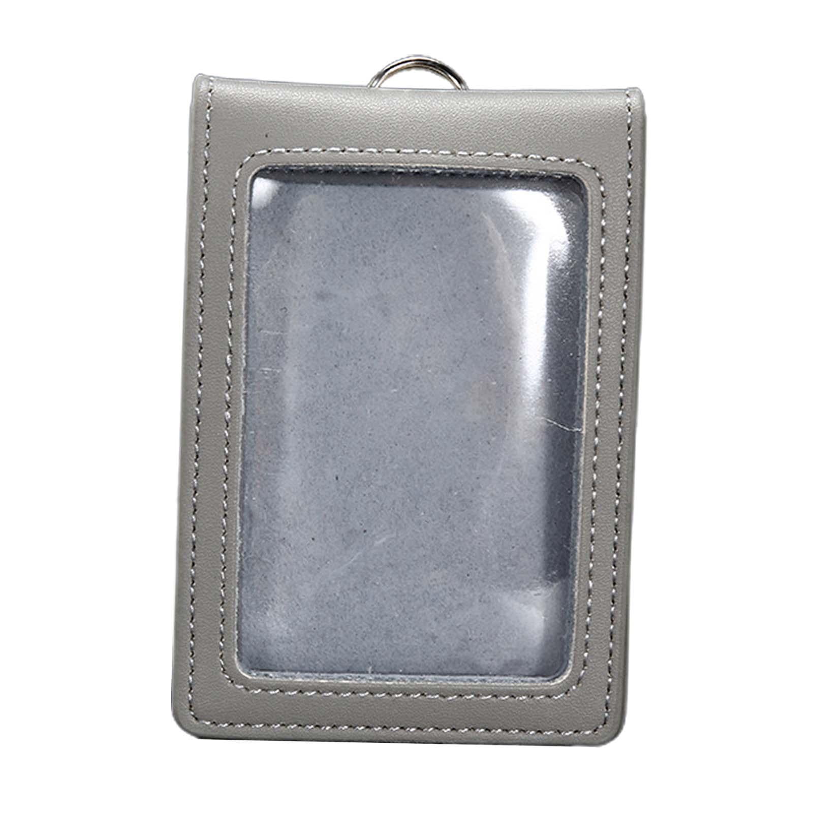 Badge Holder PU Leather ID Card Holder for Driver'S Licenses Office ...