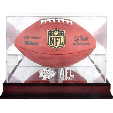 Perfect Cases - Octagon Football Display Case, Cherry Finish - Walmart.com