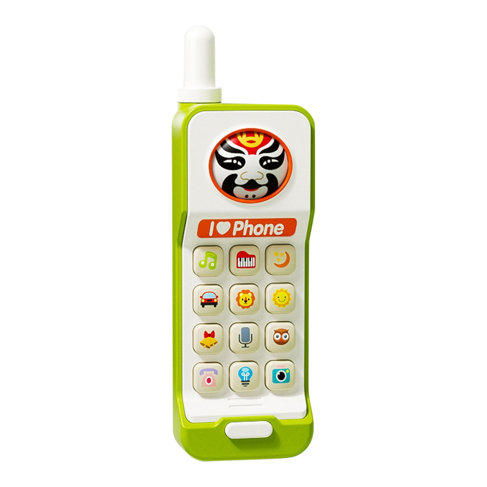 Z-680 Green Mini Phone Toy Cell With Music Flash Light Childrens Music ...