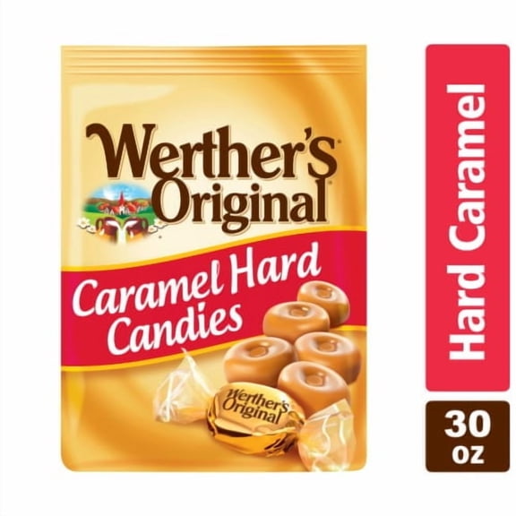 Werther's Original Hard Caramel Candy 12 oz, buttery melt-in-mouth ...