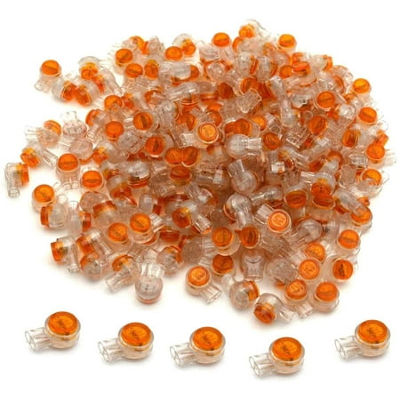 Waterproof Orange Clear Button Cable UY Wire to Wire Butt Splice ...